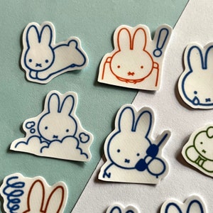MIFFY STICKERS, Super Cute Bunny Sticker Pack/sheet/set, Waterproof ...