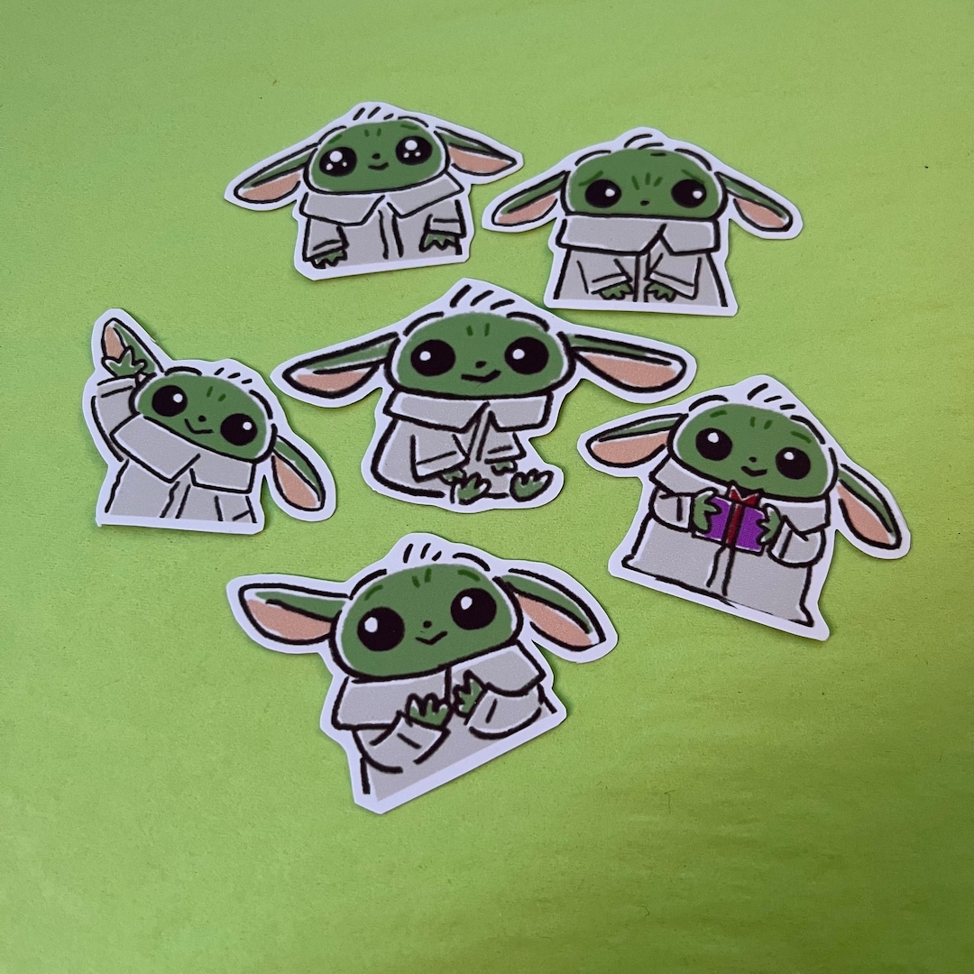 Baby Yoda Sticker Pack 2 Pack of 6 Grogu Planner Stickers for ...