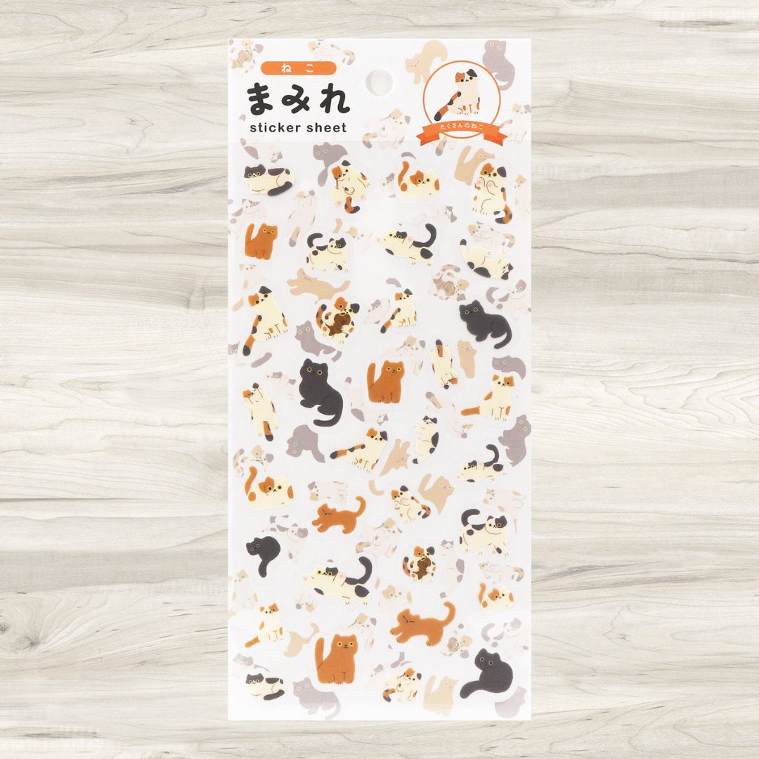 Calico Cat Sticker, Calico Critter Stickers, Calico Sticker, Calico Cat ...