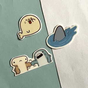 Shark Sticker Pack Great White Shark, Waterproof Sticker, Vinyl Sticker ...