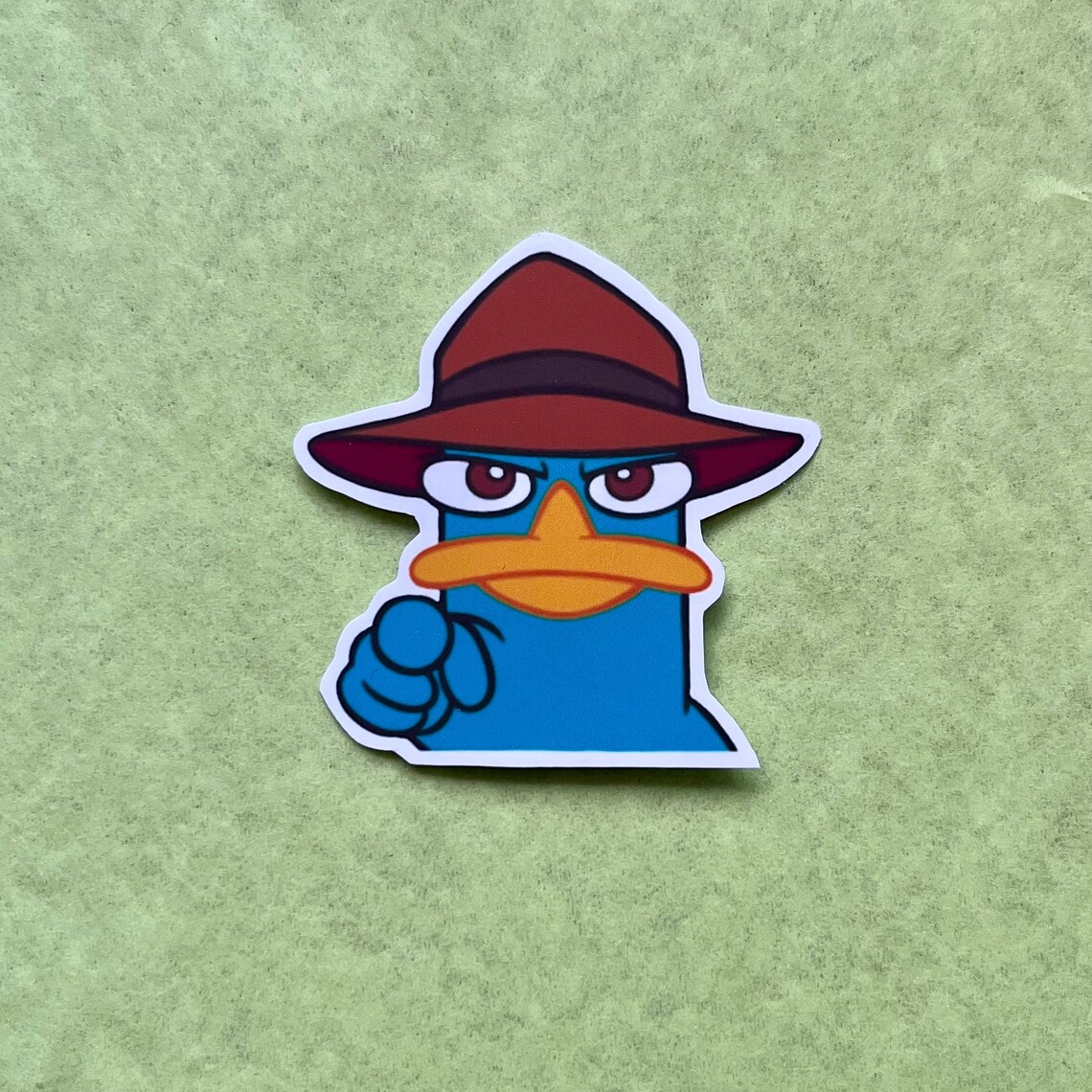 Perry the Platypus Sticker Phineas and Ferb Secret Agent - Etsy