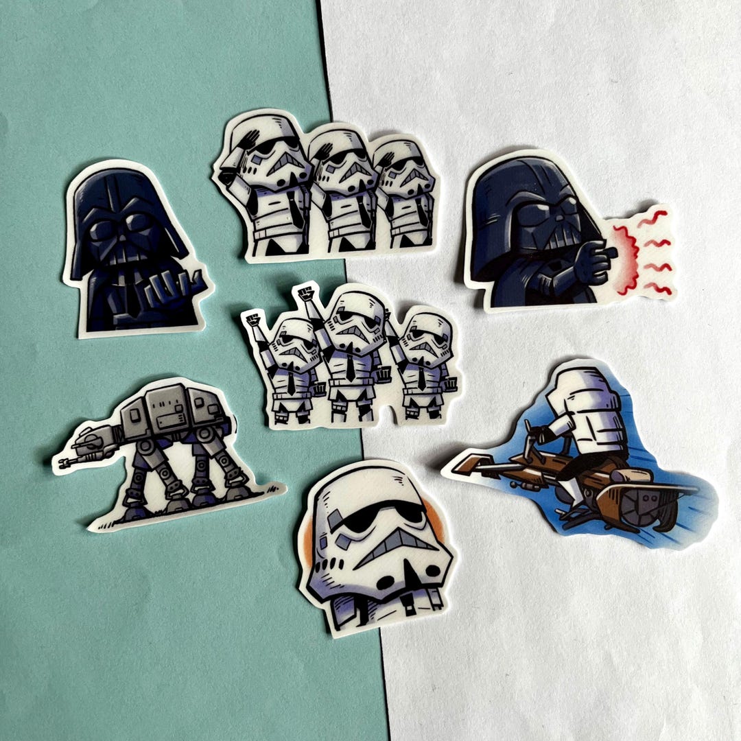 Starwars Stickers Pack, Stormtrooper Stickers, Sci Fi Stickers, Movie ...