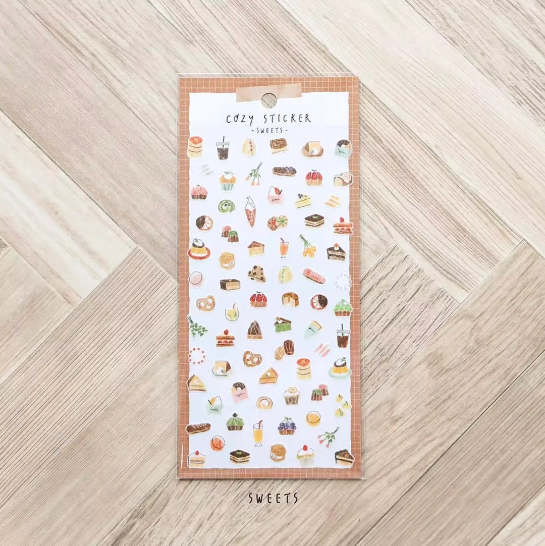 Japanese Sweets Sticker Sheet Kawaii Food Sticker Sheet for Planner ...