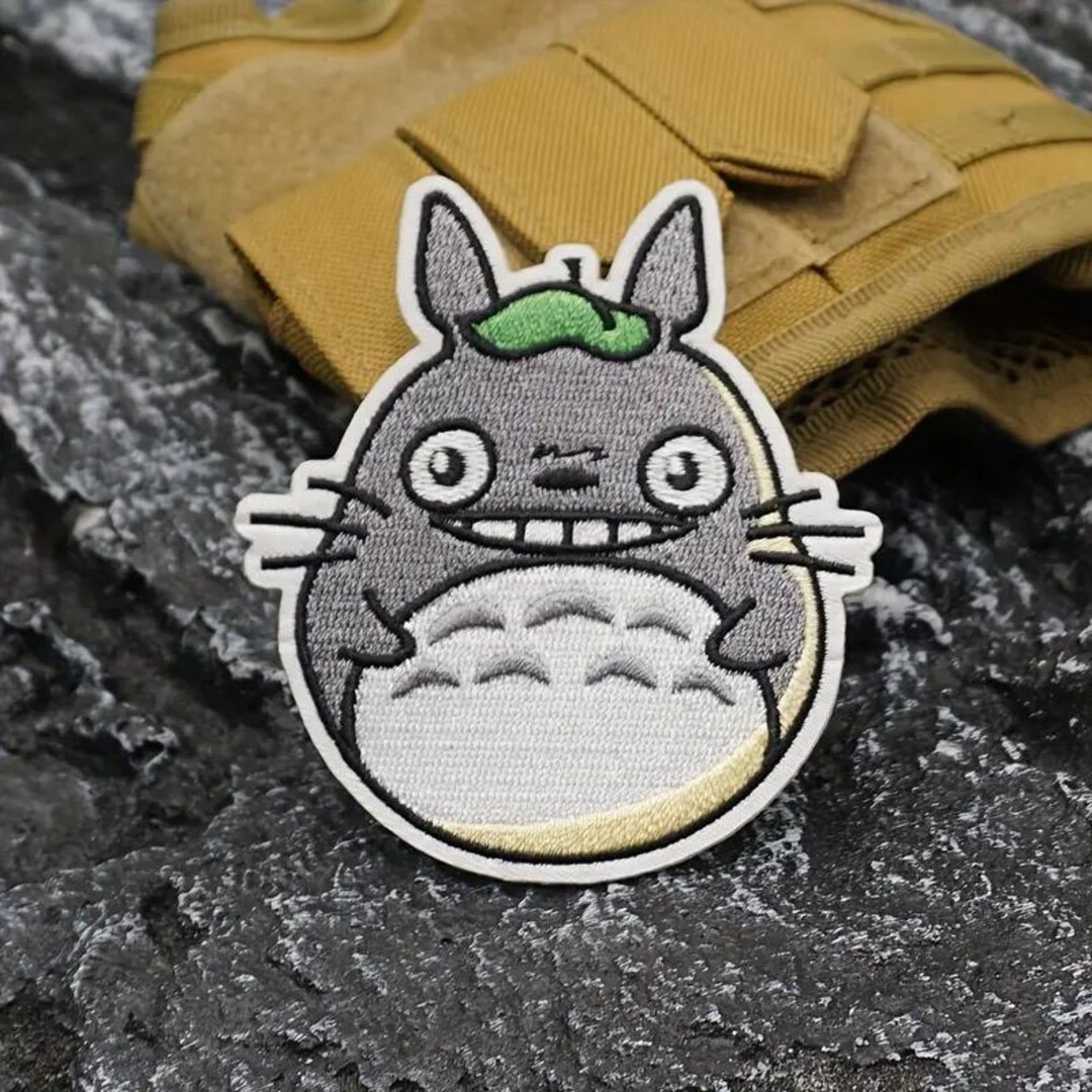 My Neighbor Totoro Iron on Patch, Handmade Embroidered Ghibli Patch for ...