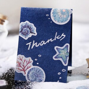 Japanese Ocean Sticker Pack 45 Kawaii Sea Sticker Sheet for Planner ...