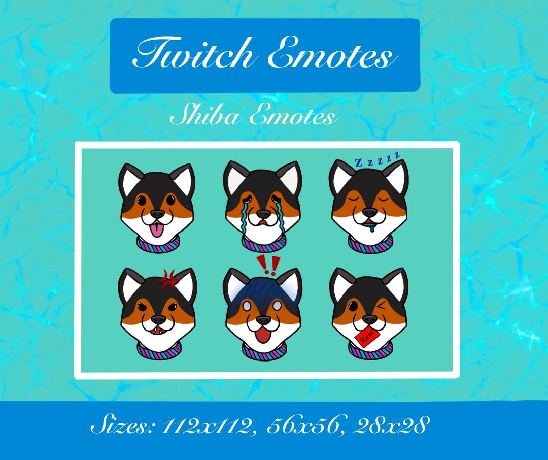Shiba Emotes for Twitch/ Discord - Etsy