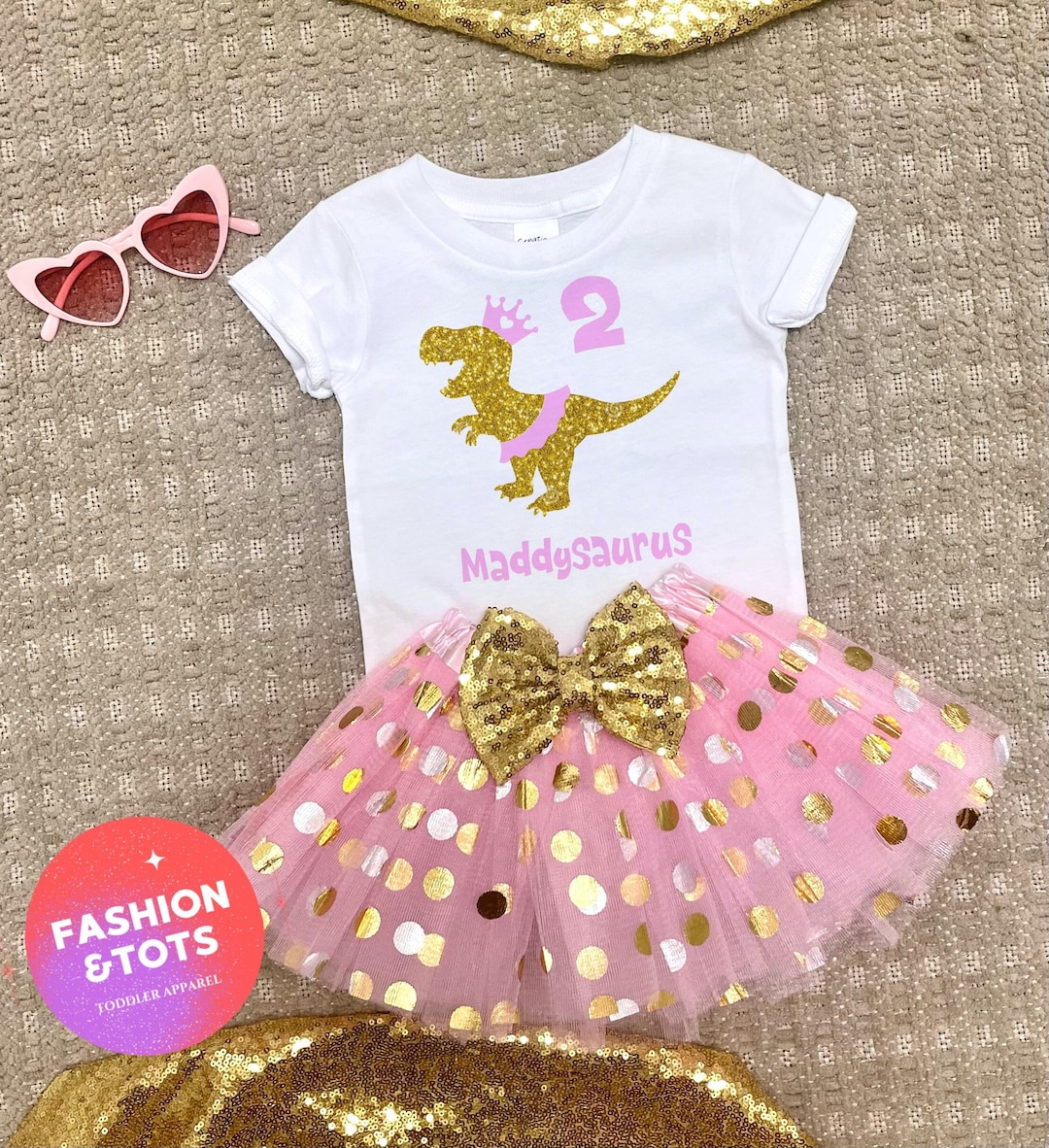 Dinosaurs, Tutus and Tiaras Birthday Outfit Dinosaur With Tutu Shirt ...