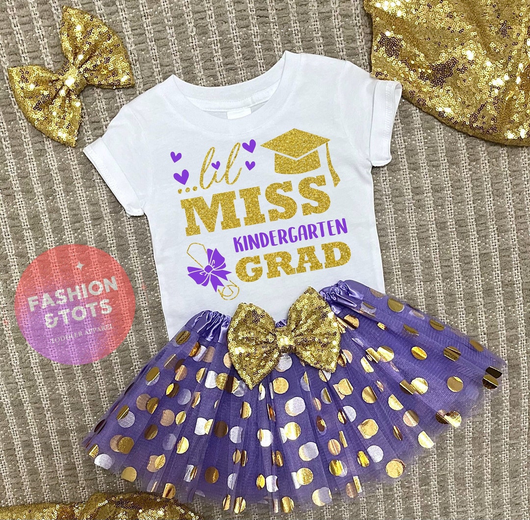 Lil Miss Kindergarten Grad Outfit | Girls Graduation | Kindergarten ...