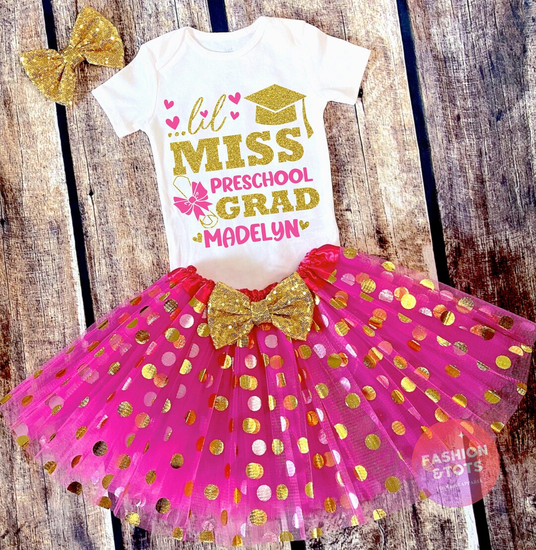 Lil Miss Preschool Grad Outfit | Girls Graduation | Preschool ...