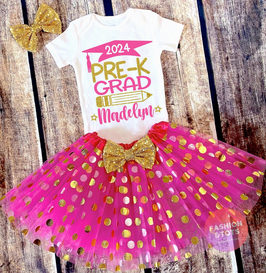 Pre-k Grad Outfit Girls Graduation Preschool Graduation Outfit ...