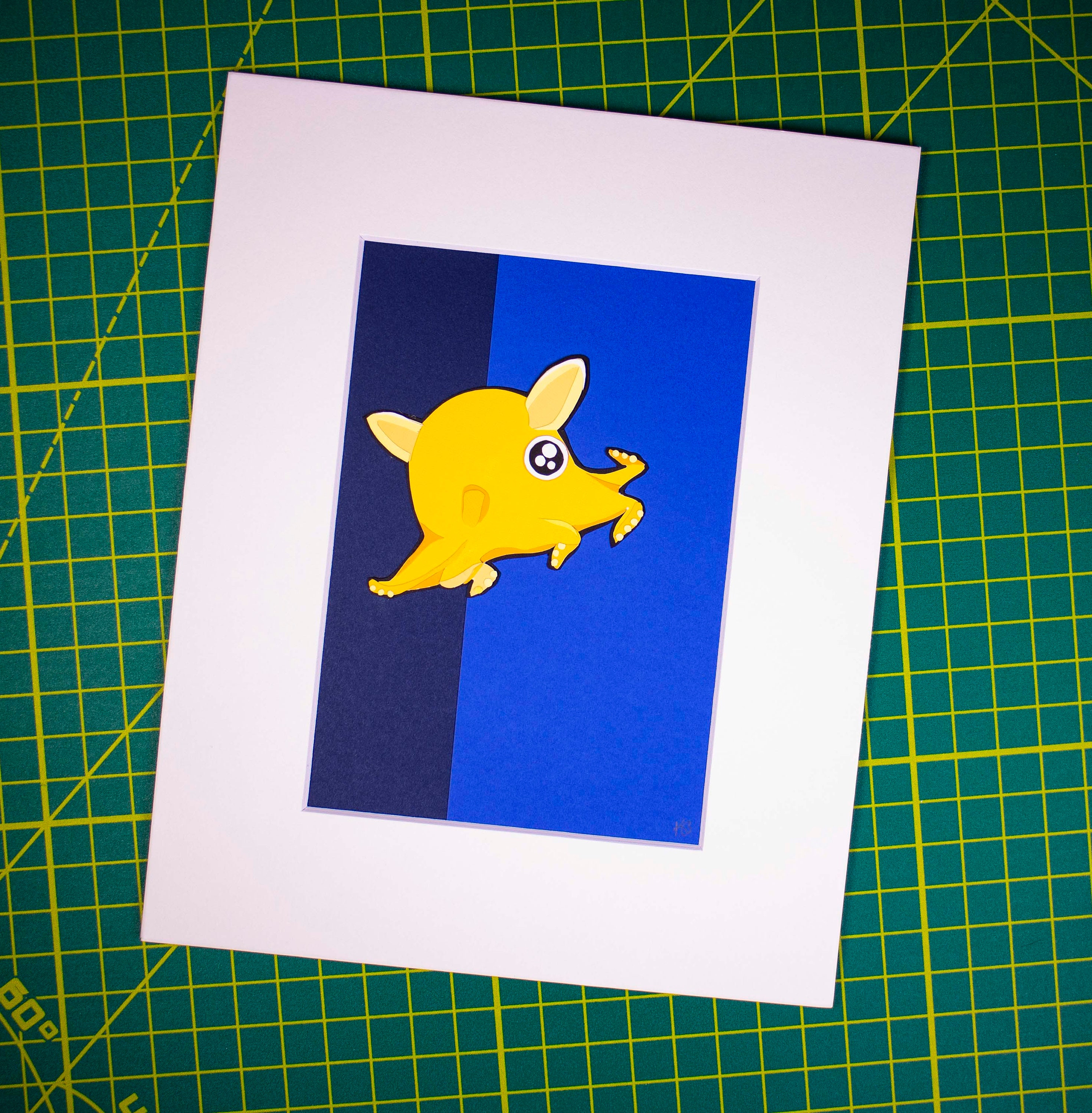 Original Dumbo Octopus Hand-cut Paper Illustration - Etsy