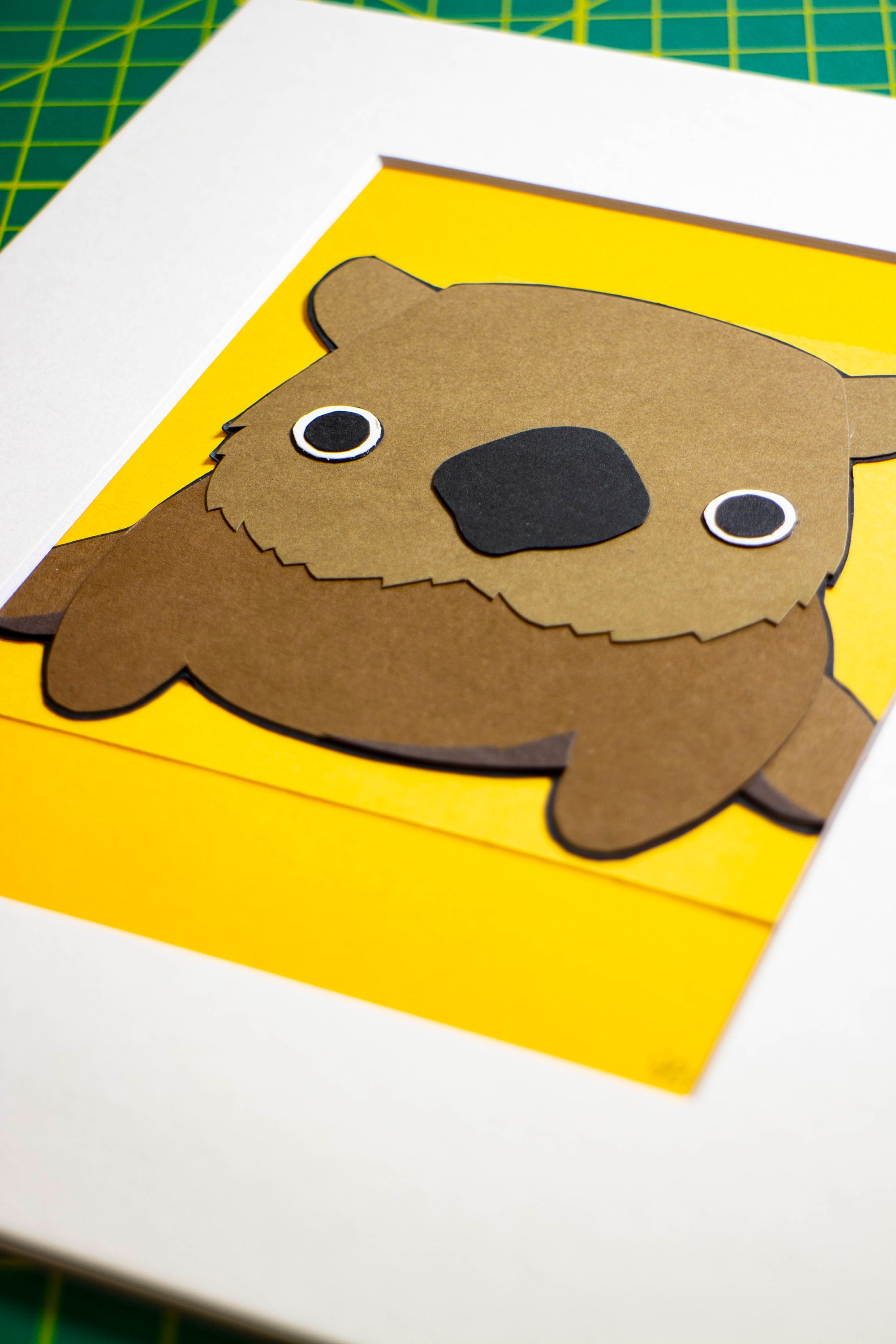 Original Wombat Hand-cut Paper Illustration - Etsy