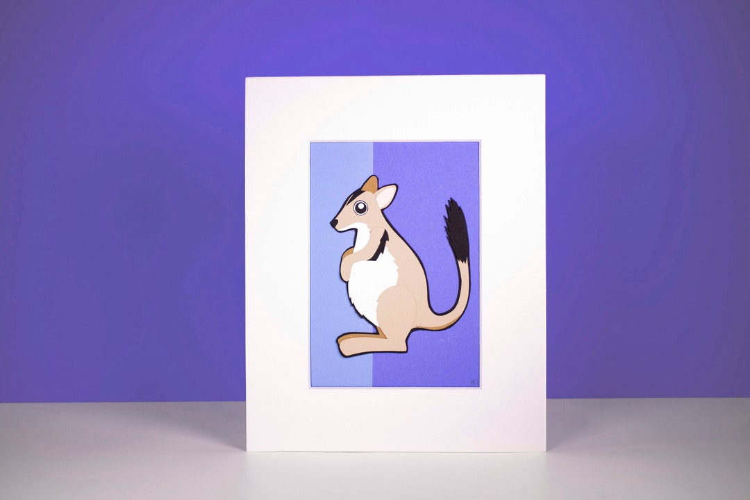 Original Nabarlek Hand-cut Paper Illustration - Etsy