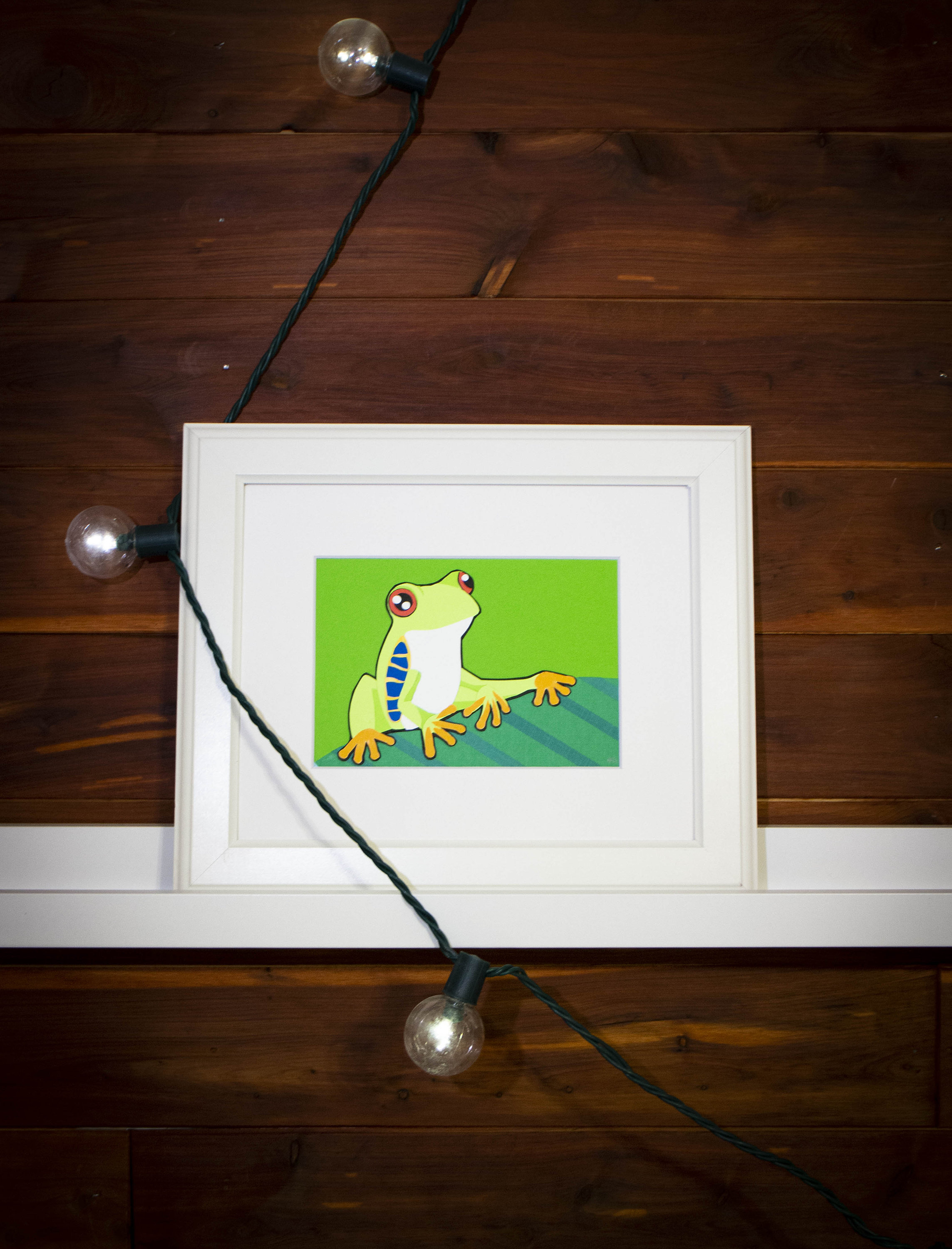 Original Red-eyed Tree Frog Hand-cut Paper Illustration - Etsy