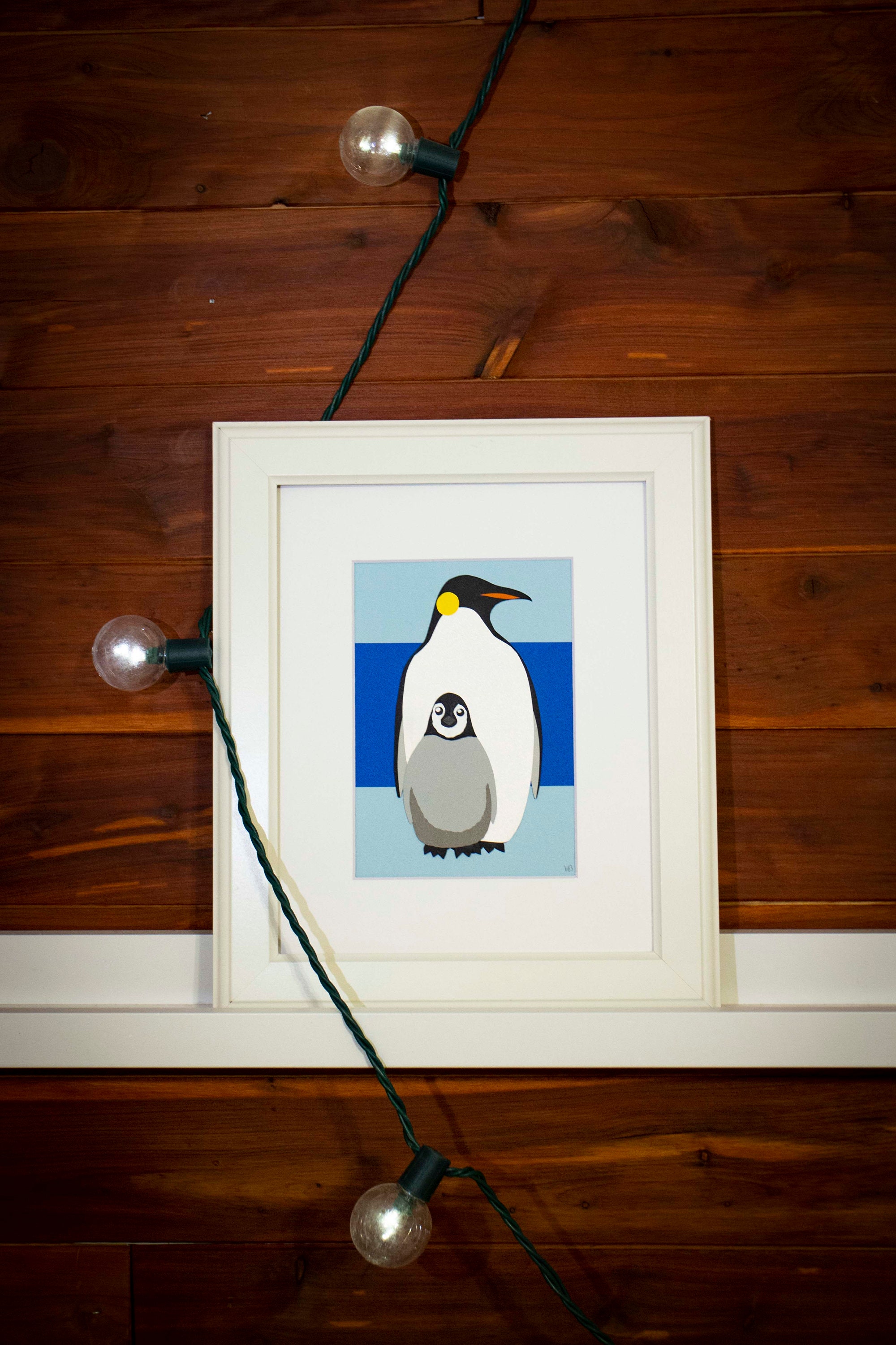 Original Emperor Penguin Hand-cut Paper Illustration - Etsy