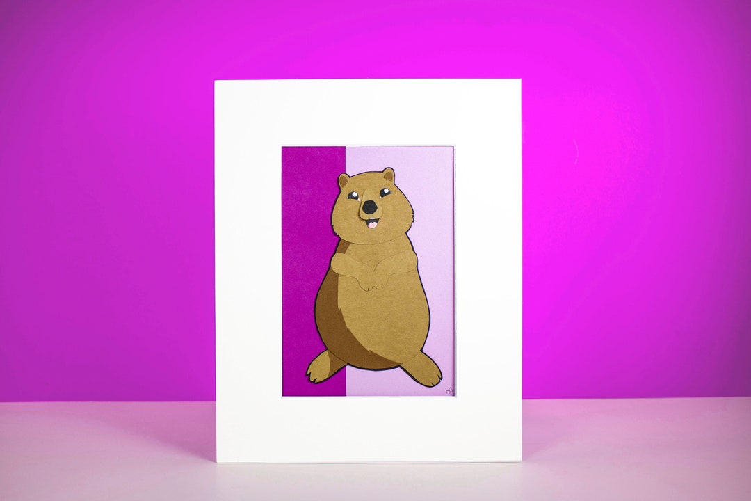 Original Quokka Hand-cut Paper Illustration - Etsy