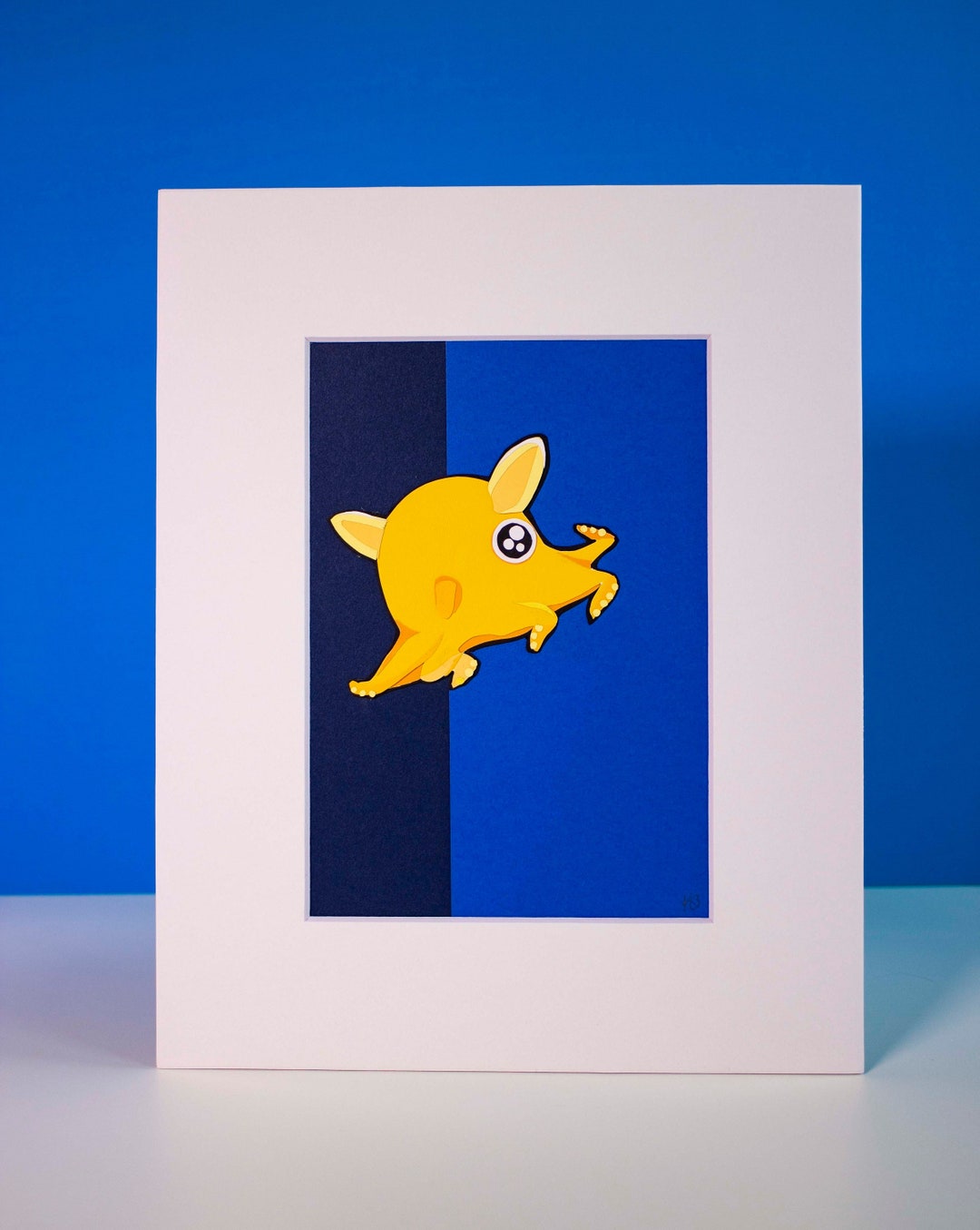 Original Dumbo Octopus Hand-cut Paper Illustration - Etsy
