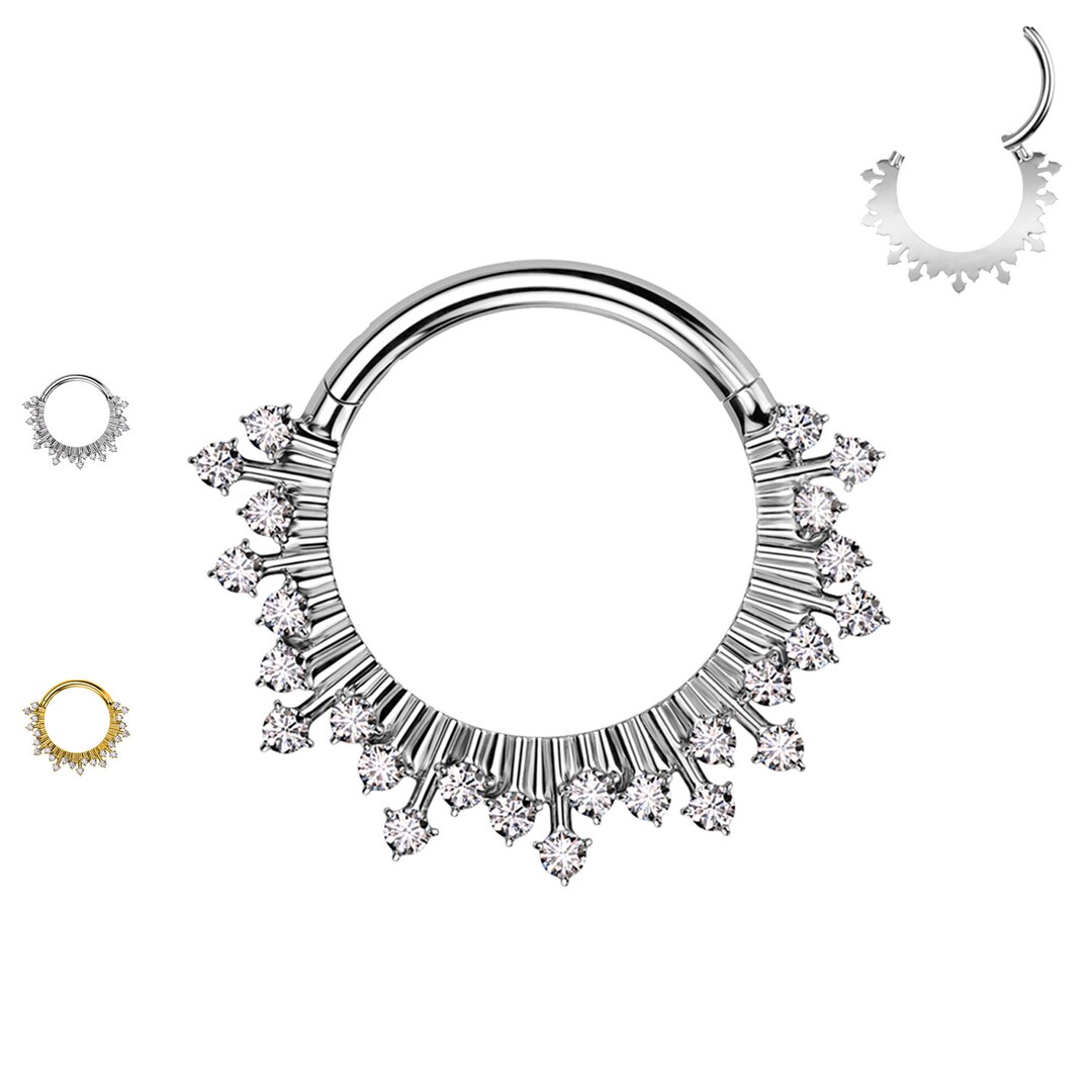 Clicker Circle With Semi Frame Crystals - Etsy