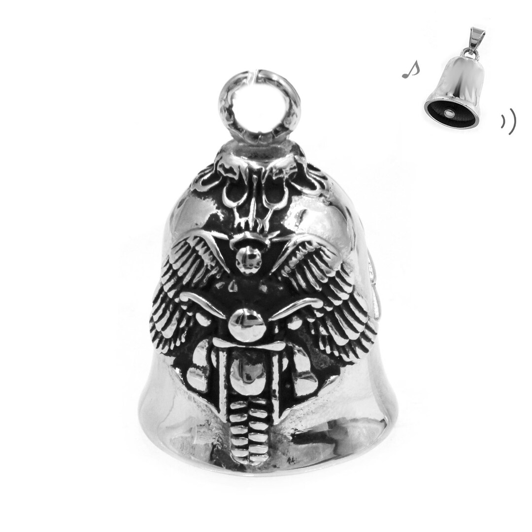 Wings and Motorcycles Bell Pendant - Etsy