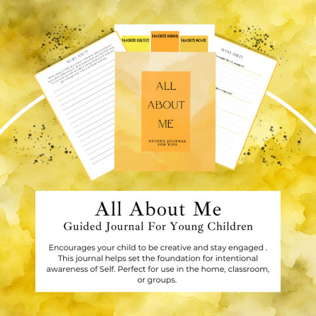 All About Me: A Fun and Engaging Printable Guided Journal for Kids - Etsy