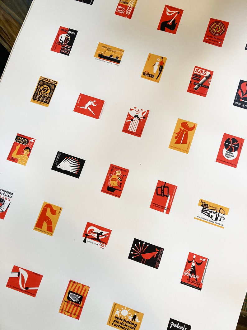 Matchbox Labels Poster / Labels Poster / Silkscreen / Handmade ...