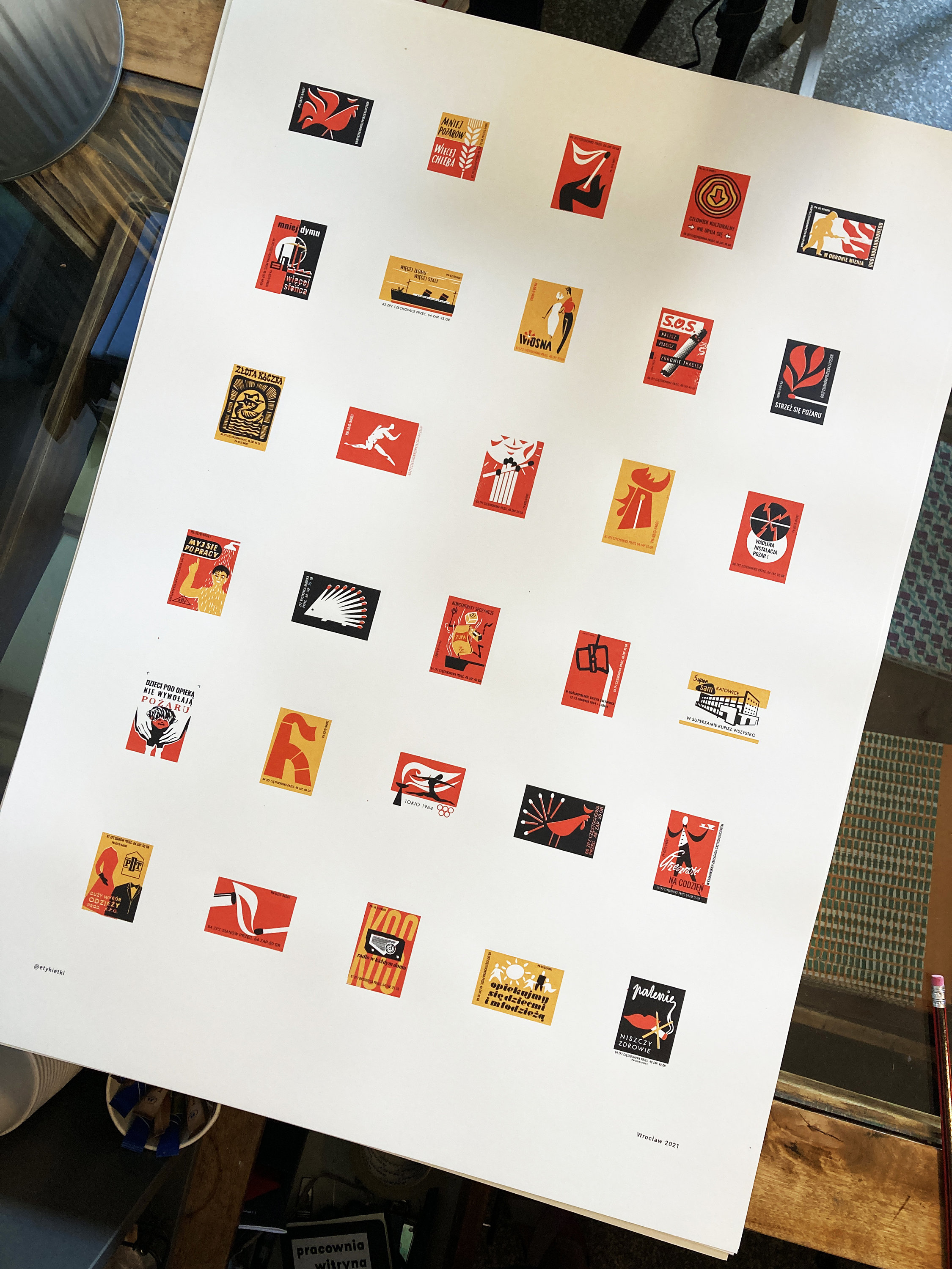 Matchbox Labels Poster / Labels Poster / Silkscreen / Handmade ...