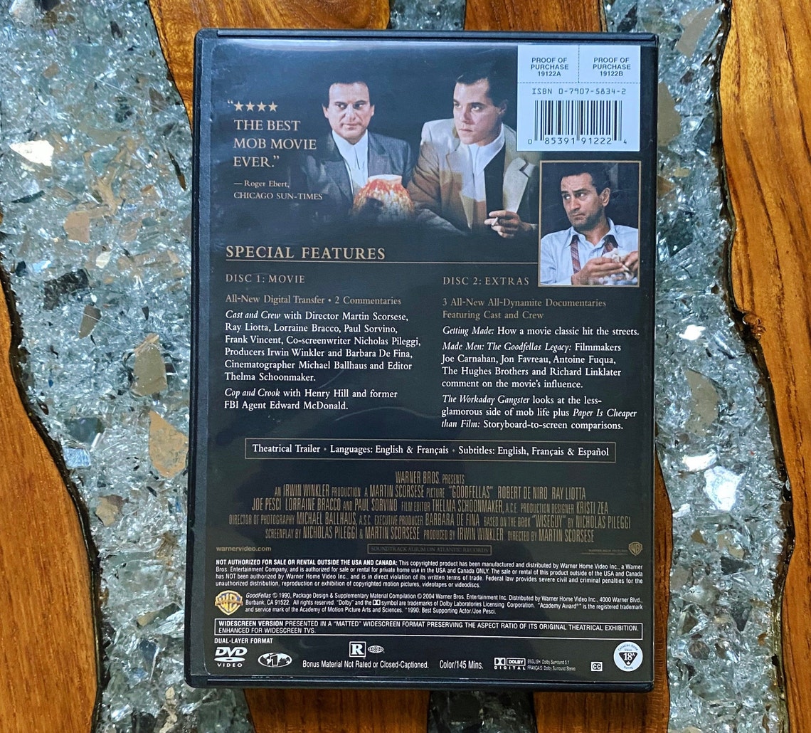 Goodfellas Two Disc Special Edition Directed by Martin Scorsese - Etsy
