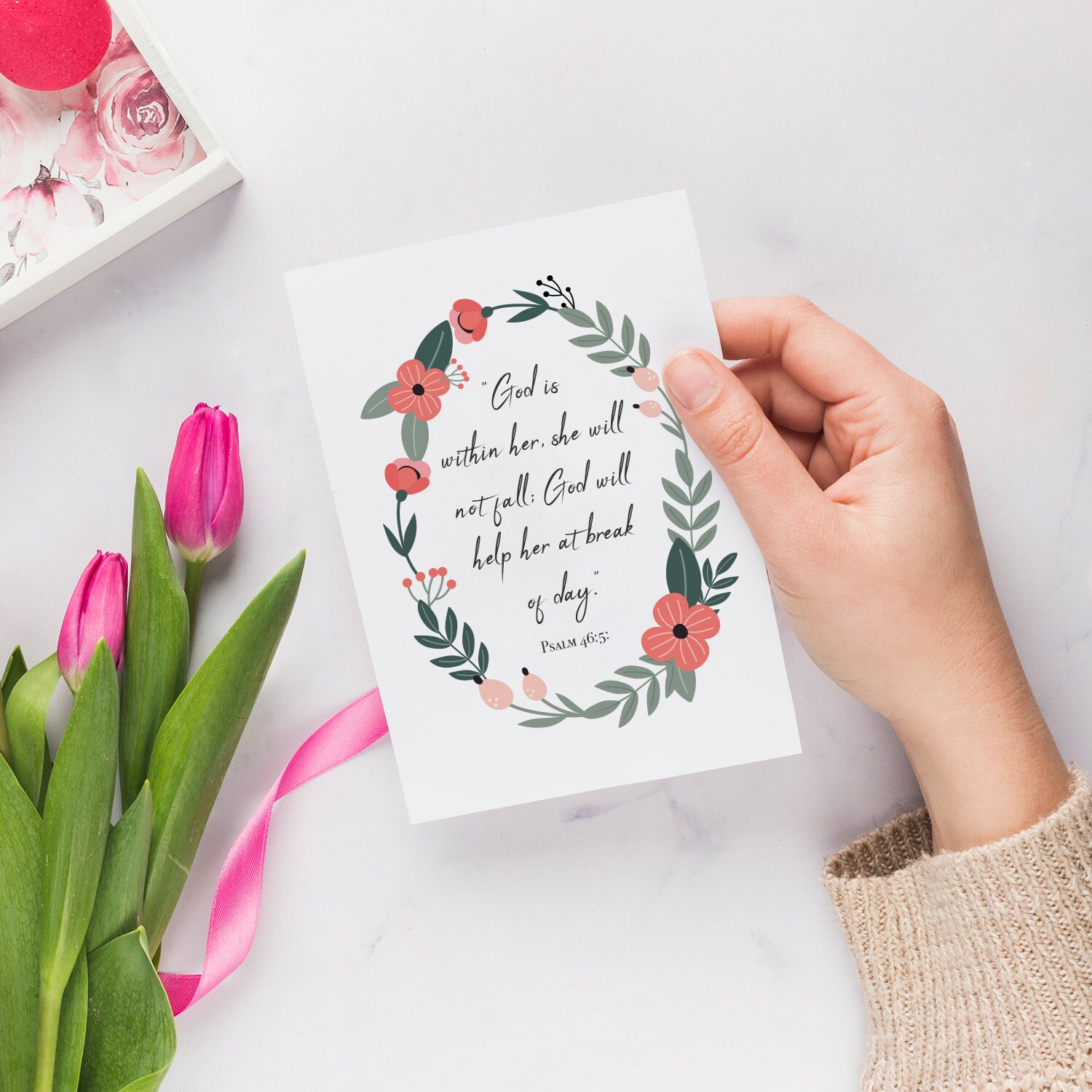 Printable Mother's Day Card • Printable Bible Verse Card • Digital ...