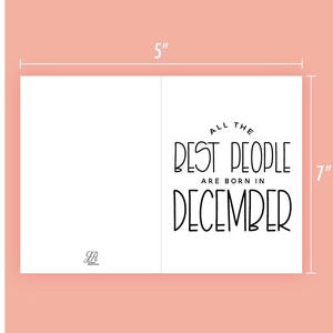 Printable December Birthday Card • Printable Birthday Card • Digital ...