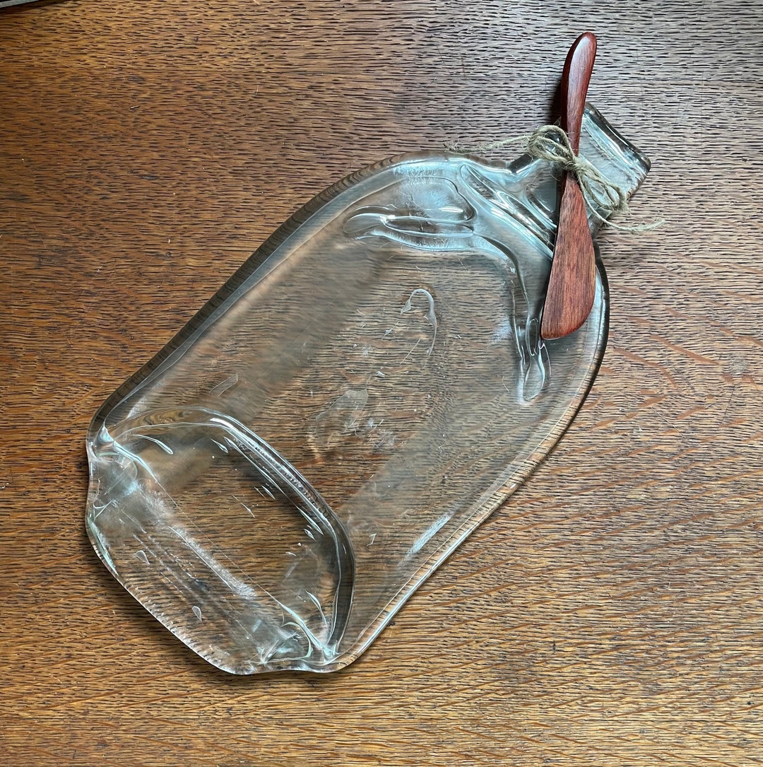 Glass Cheese Plate - Etsy