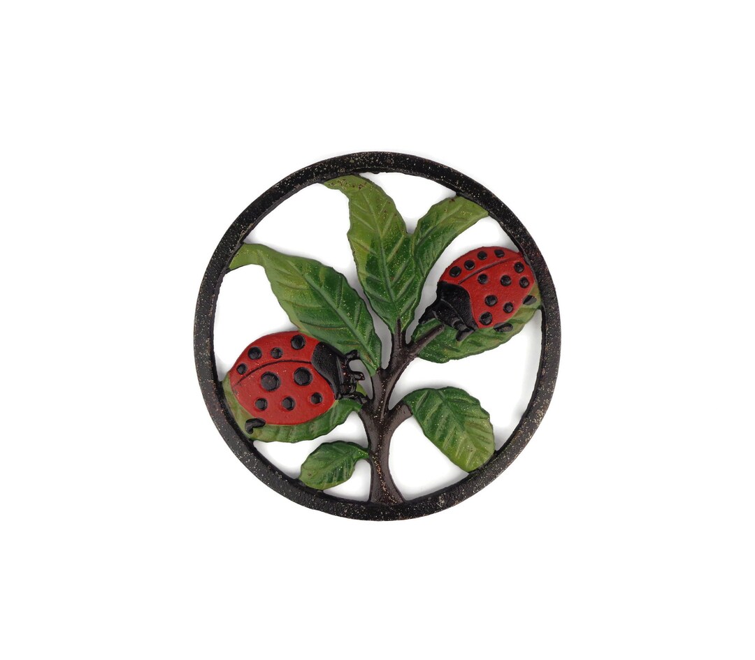 Cast Iron Hot Pot Stand, Handpainted Cooking Pot Holder, Casserole ...