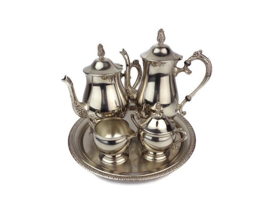 Antique Tea Coffee Set, Serving Tea Coffee Set With Tray - Etsy