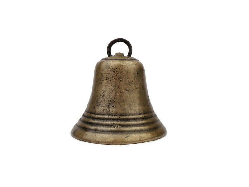 Antique Bronze Cow Bell Classic Bronze Bell - Etsy