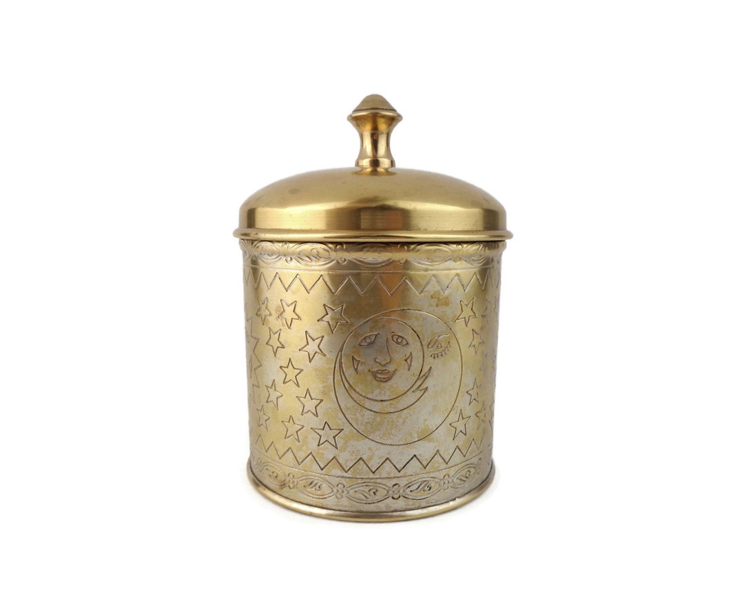 Brass Tea Container, Tea Storage Box, Antique Brass Tea Box - Etsy