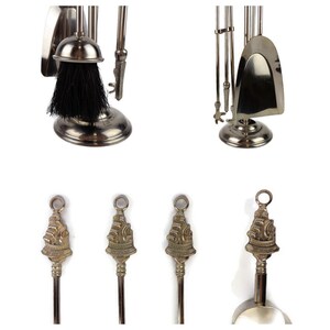 Antique Fire Pit Tools Set Large Fireplace Tools Set | Etsy