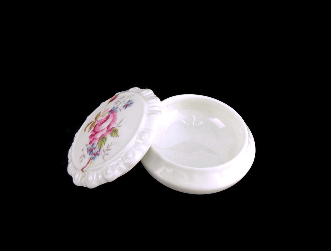 Vintage Porcelain Jewelry Box Porcelain Jewelry Box English - Etsy