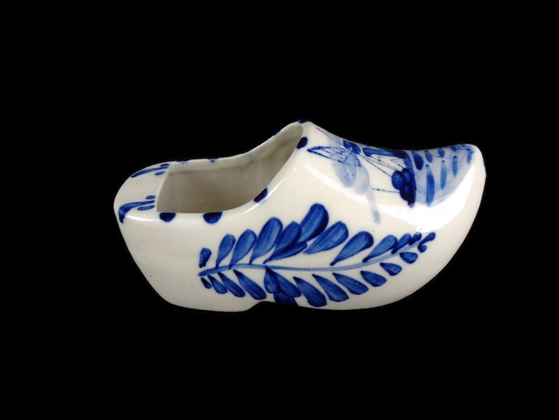 Delft Blue Ceramic Shoe, Handpainted Delft Ceramic Shoe - Etsy