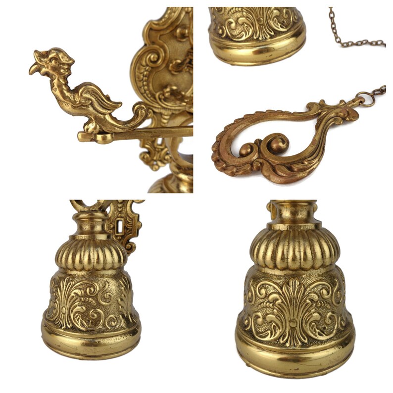 Antique Brass Door Bell Vintage Brass Door Knocker - Etsy