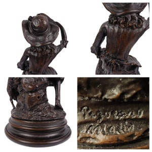 Mario Pegoraro Statues Woman and Man With Sheep, Pair Statues Mario ...