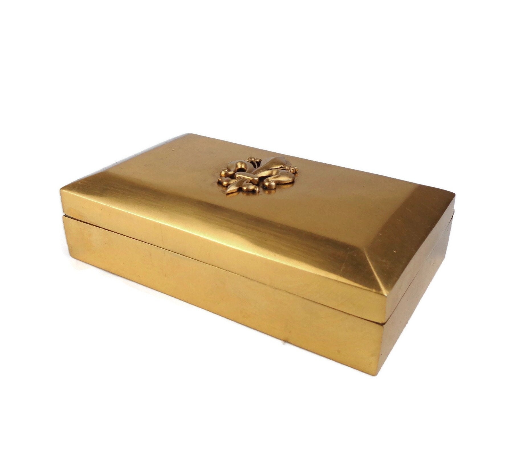 Antique Brass Jewelry Box French Brass Jewelry Box Jewellery - Etsy