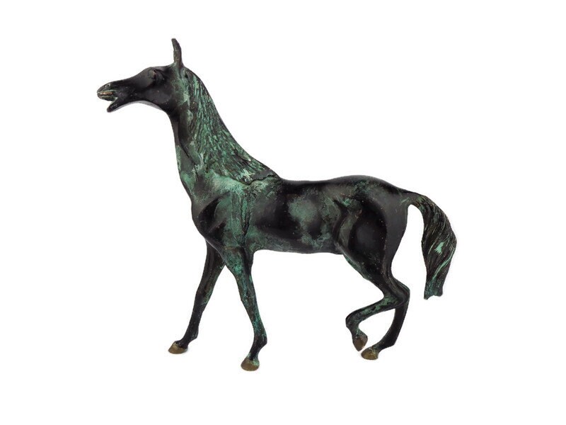 Antique Bronze Horse Sculpture, Vintage Bronze Horse Statue Antique Bronze Horse Sculpture, Vintage Bronze Horse Statue