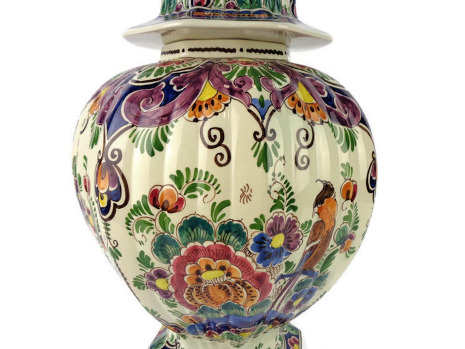 Extra Large Ceramic Jar, Holland Ceramic Jar, Handpainted Holland ...
