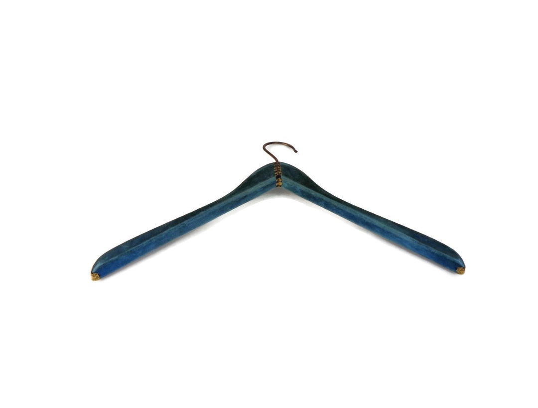 Antique Coat Hanger, Vintage Lined Clothes Hanger - Etsy