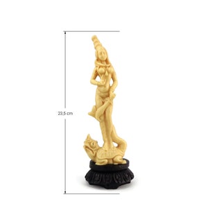 Antique Eastern Female Deity Resin Sculpture, Asian Deity Statue ...