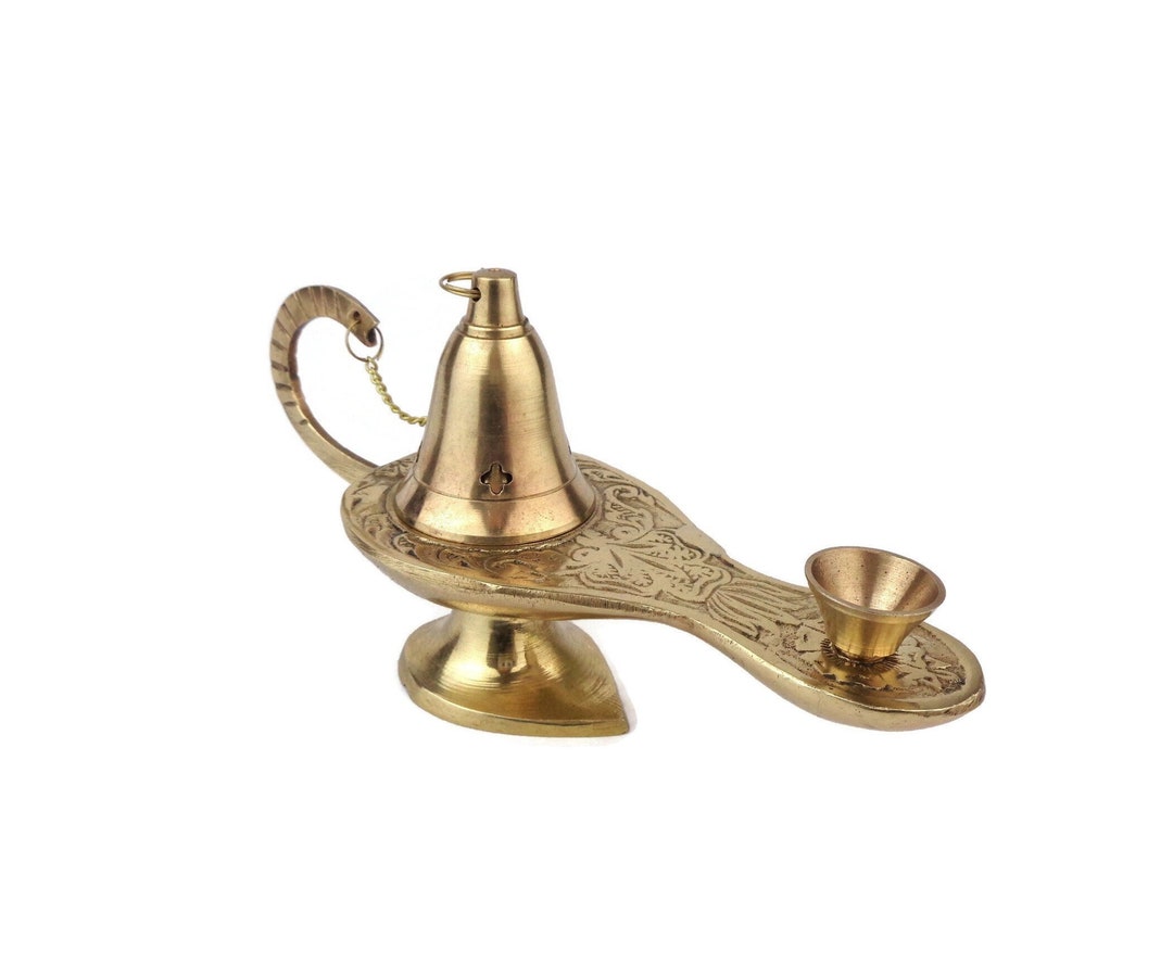 Antique Aladdin Lamp, Hand Engraved Aladdin Lamp, Brass Aladdin Lamp - Etsy