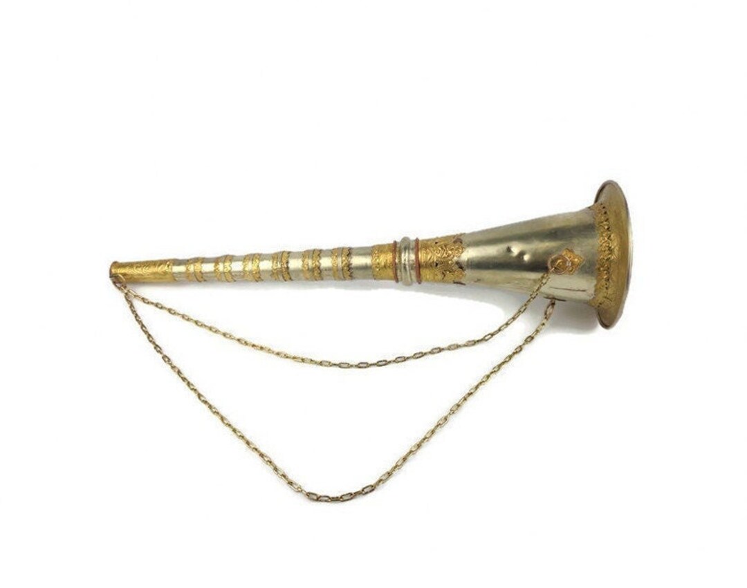 Antique Military Horn, Antique Ornate Bugle, Decorative Military Zurna ...