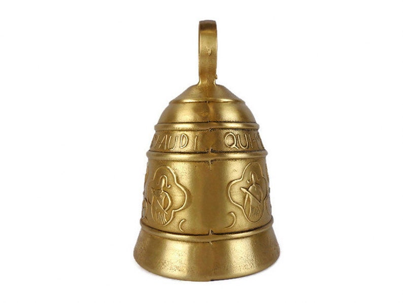 Antique Brass Bell, Large Brass Bell, Brass Temple Bell, Large Church ...