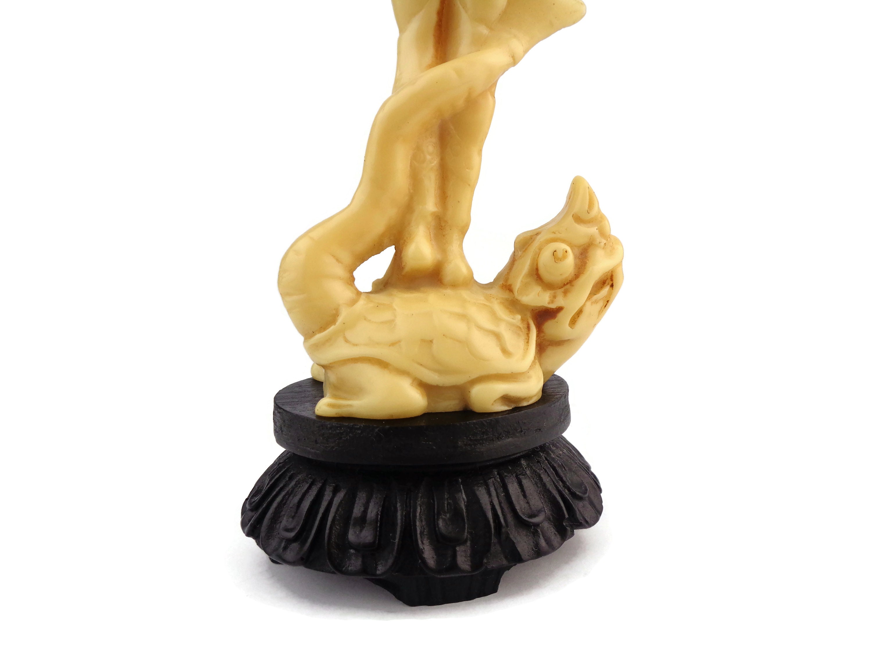 Antique Eastern Female Deity Resin Sculpture, Asian Deity Statue ...