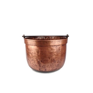 19th Century Copper Cauldron, Antique Fireplace Decor, French Copper ...