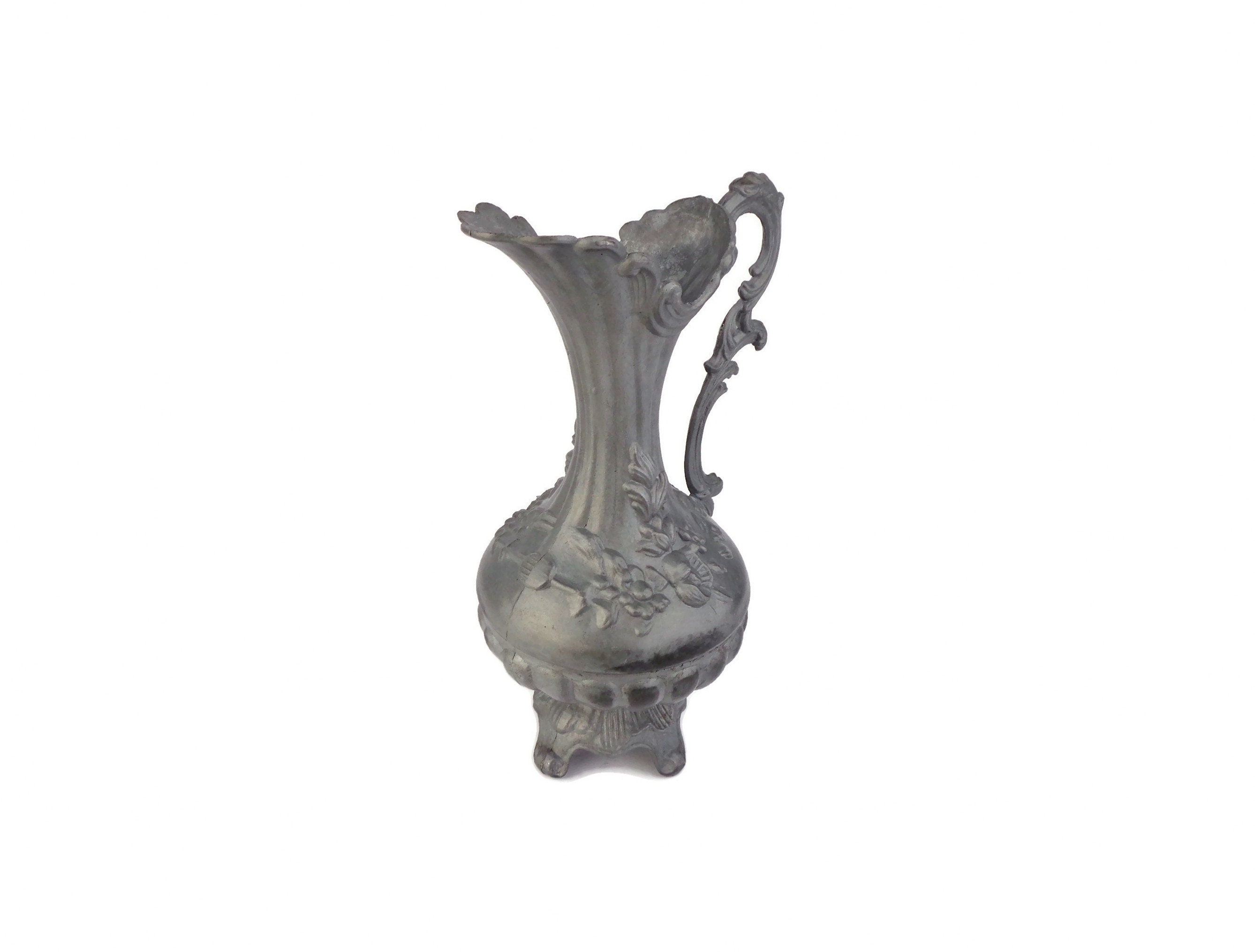 Antique Etain Pitcher Pewter Amphora Vase - Etsy